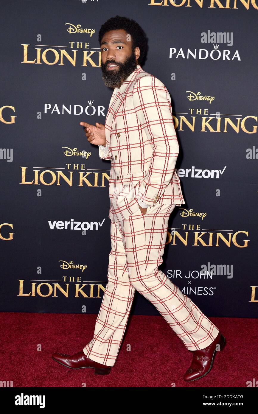 Donald Glover attends the world premiere of Disney's "The Lion King" at ...