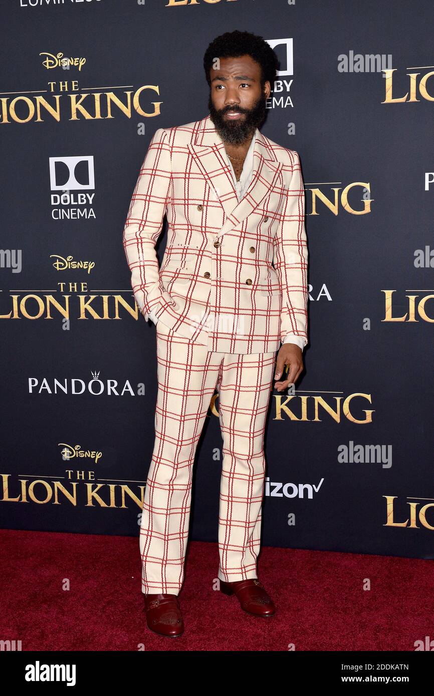 Donald Glover attends the world premiere of Disney's "The Lion King" at ...