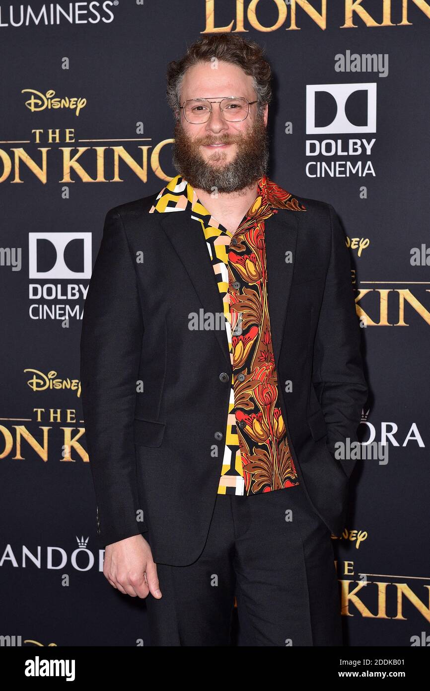 Seth Rogen attends the world premiere of Disney's "The Lion King" at ...