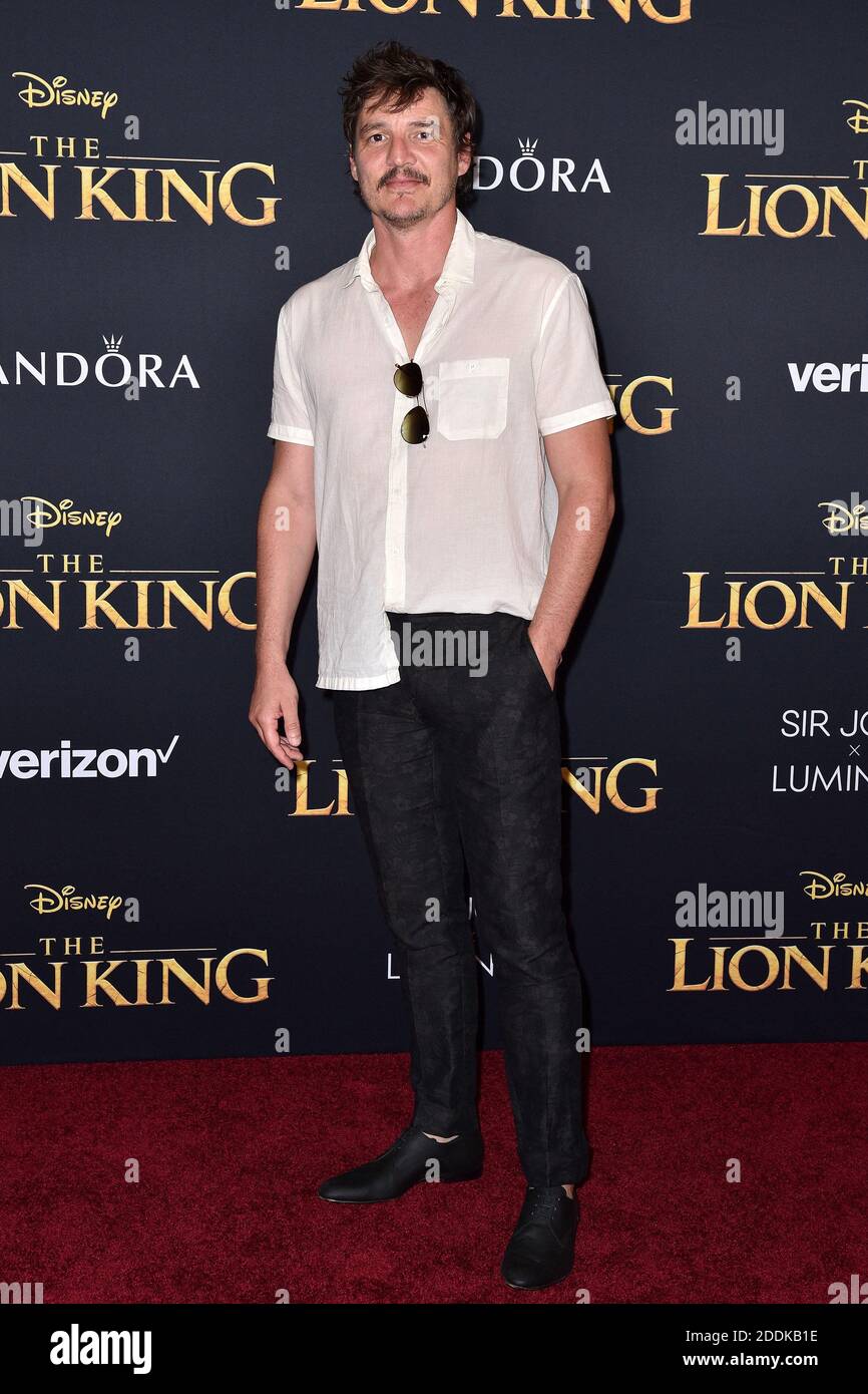 Pedro Pascal attends the world premiere of Disney's "The Lion King" at ...