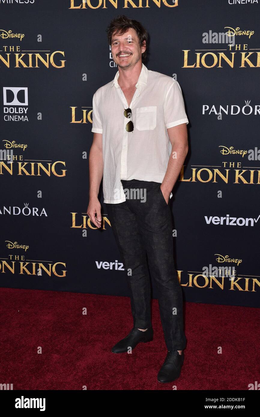 Pedro Pascal attends the world premiere of Disney's "The Lion King" at ...