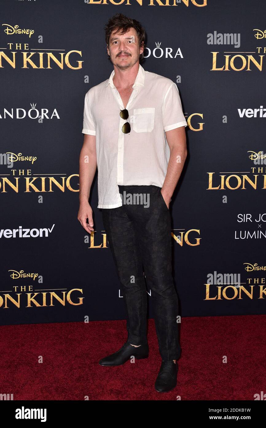 Pedro Pascal attends the world premiere of Disney's "The Lion King" at ...