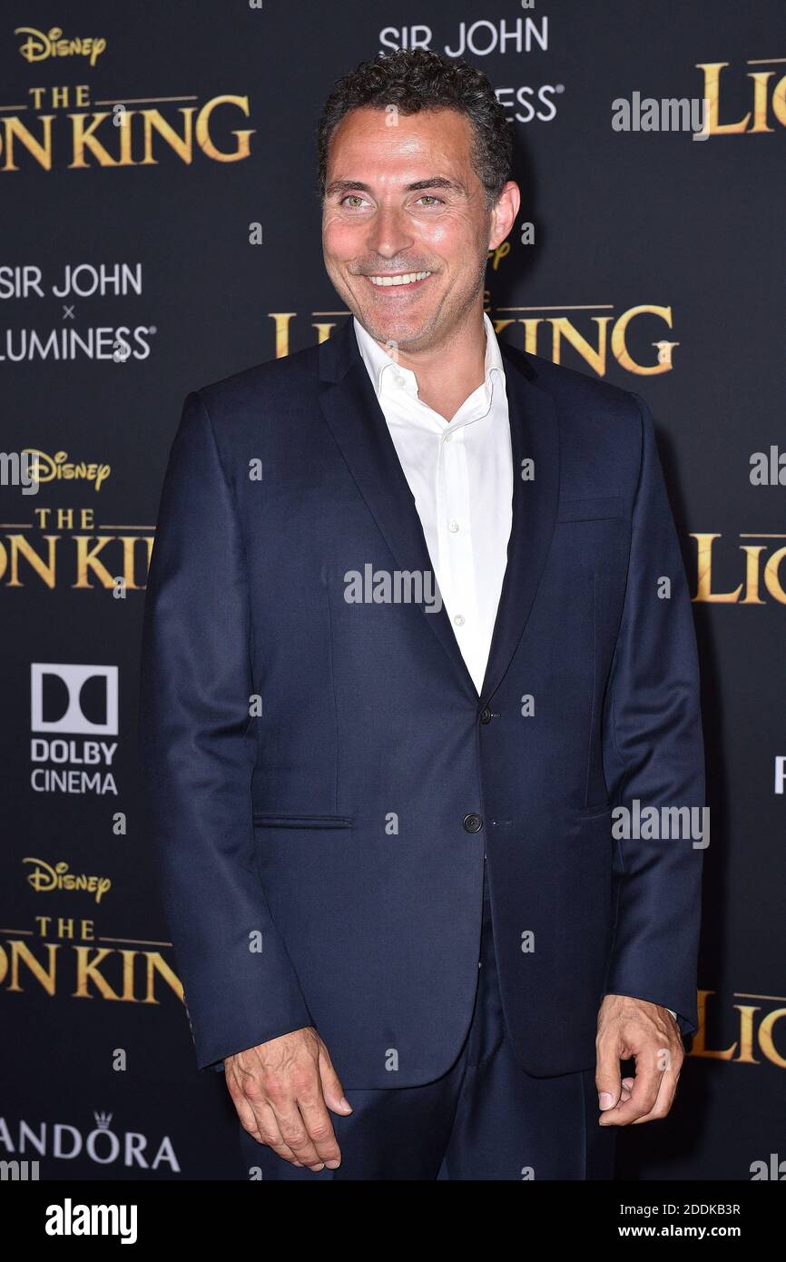 Rufus Sewell attends the world premiere of Disney's "The Lion King" at ...