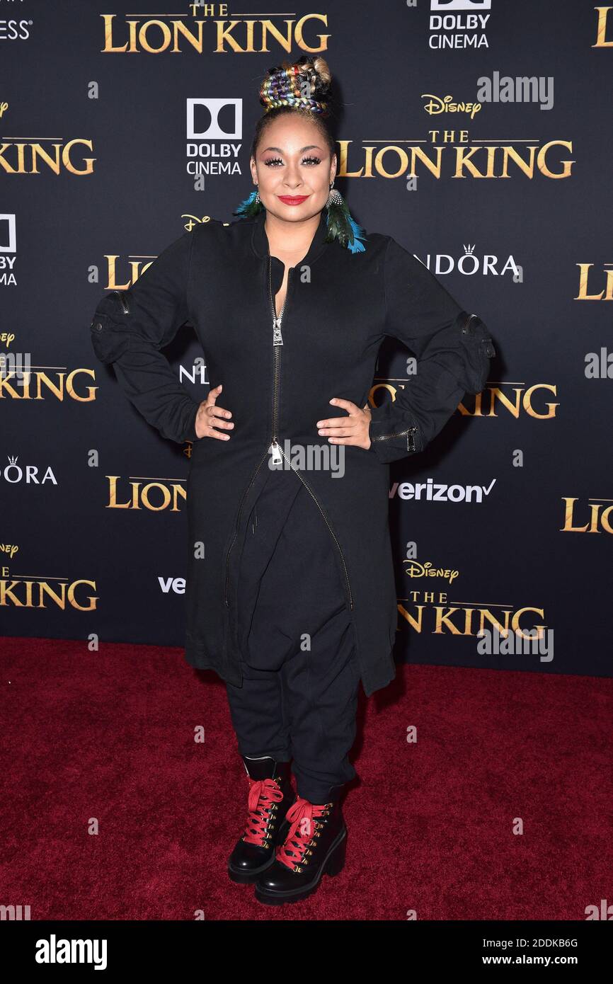Raven-Symone attends the world premiere of Disney's "The Lion King" at ...
