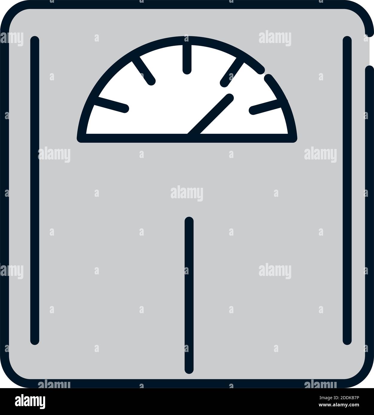 health medical scale weight vector illustration line and fill Stock ...