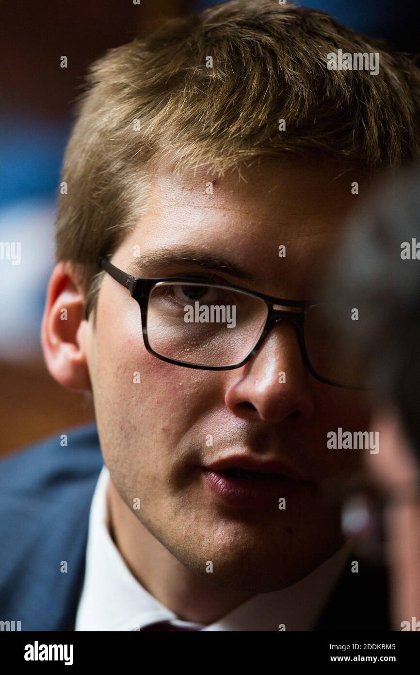 Party member les republicains ( LR ) Robin Reda during a session of ...