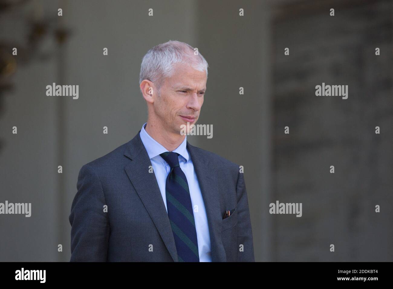 Minister of culture Franck Riester leave the weekly cabinet meeting at ...