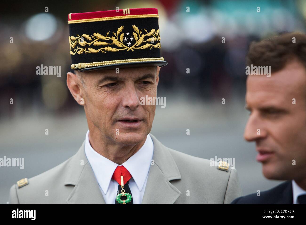 Paris military governor general Bruno Le Ray and French president ...
