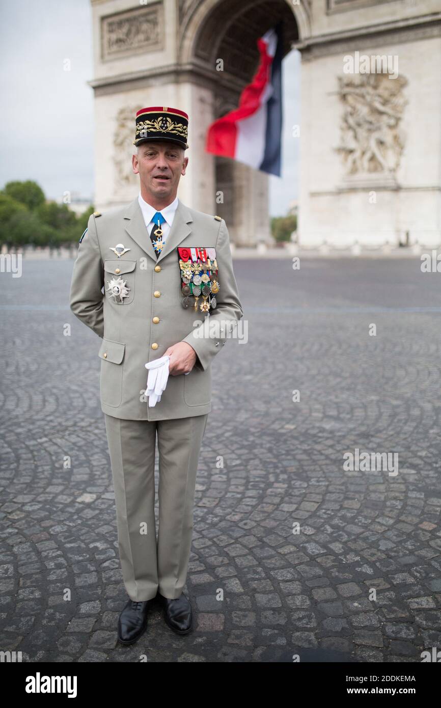 French armies chief of staff general François Lecointre pose in front ...