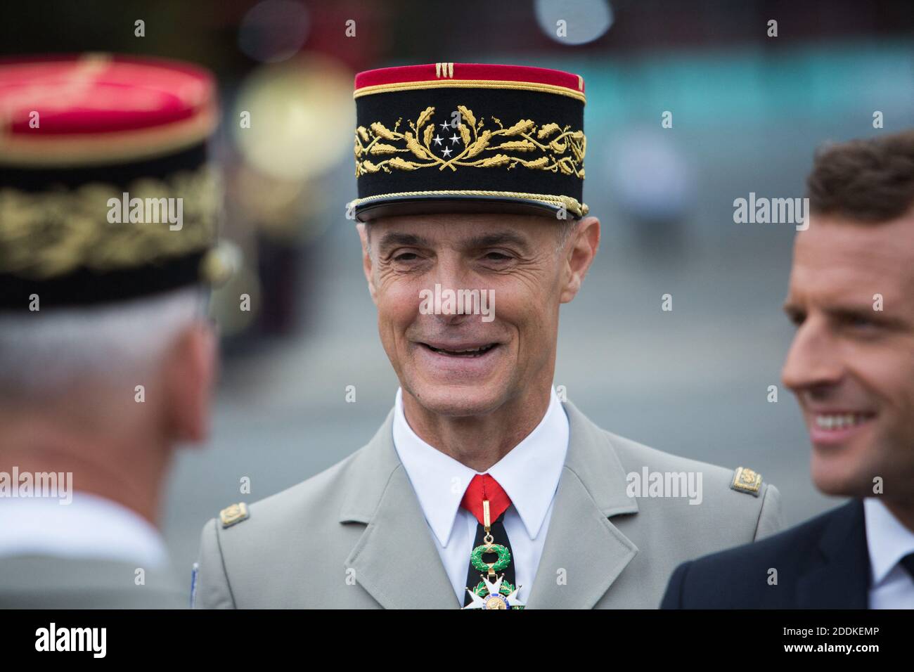 Paris military governor general Bruno Le Ray and French president ...