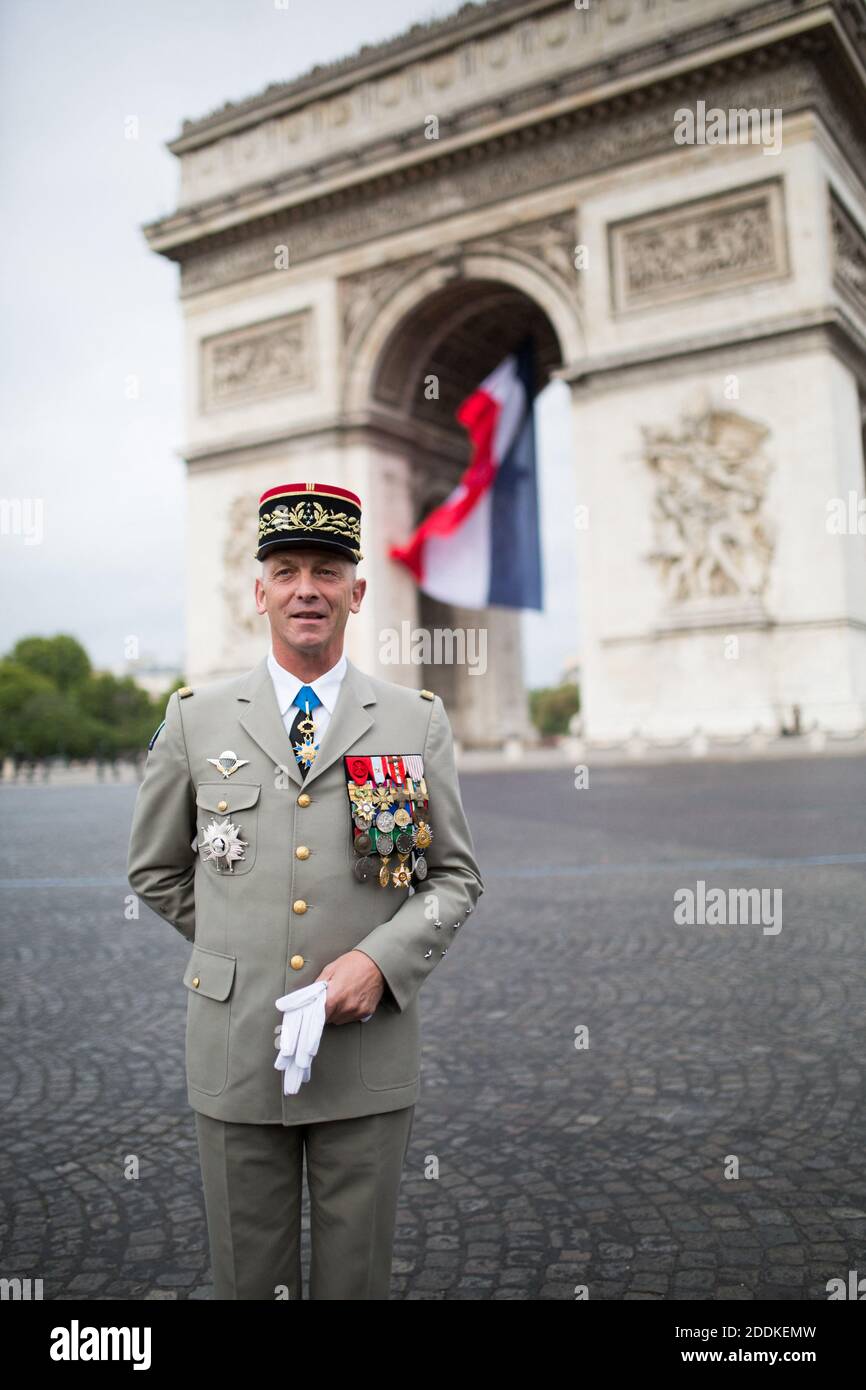 French armies chief of staff general François Lecointre pose in front ...