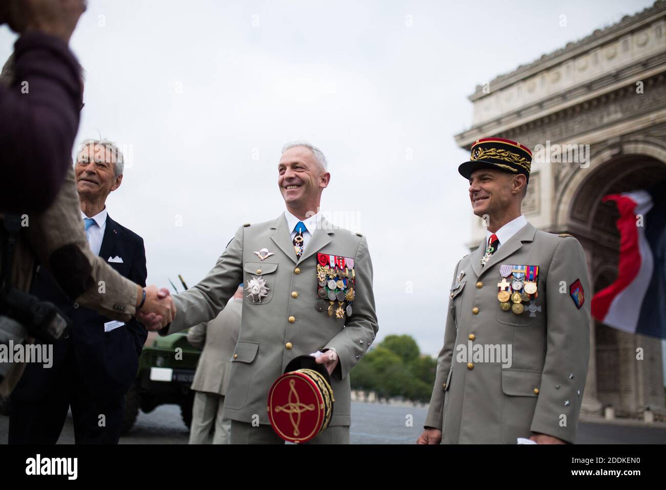 French armies chief of staff general François Lecointre (L) and Paris ...
