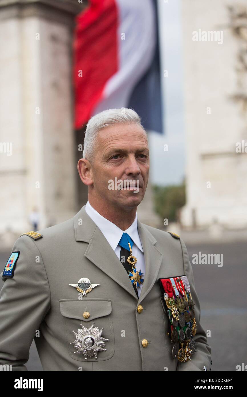 French armies chief of staff general François Lecointre pose in front ...