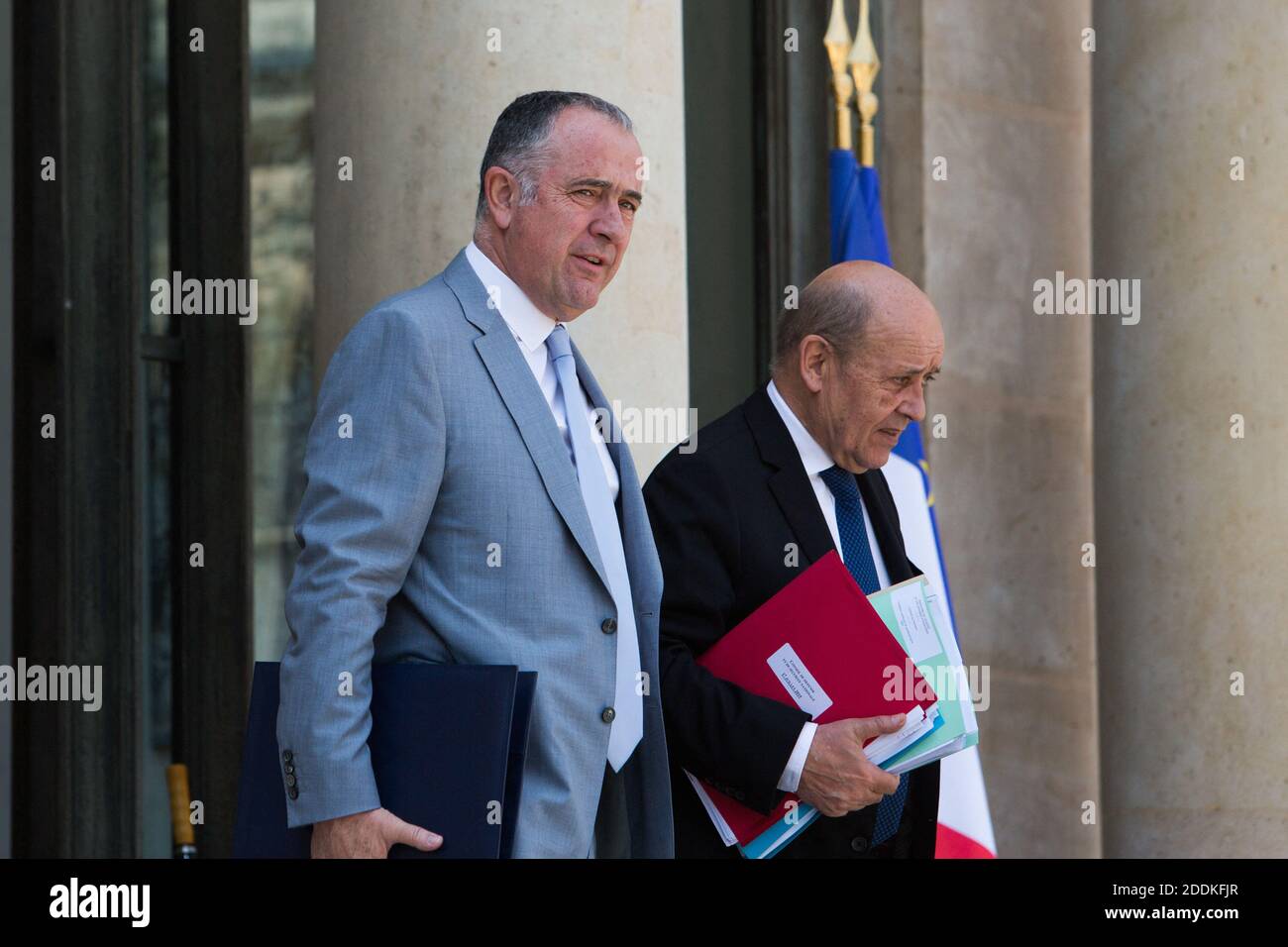 Minister of agriculture Didier Guillaume and minister of foreign ...
