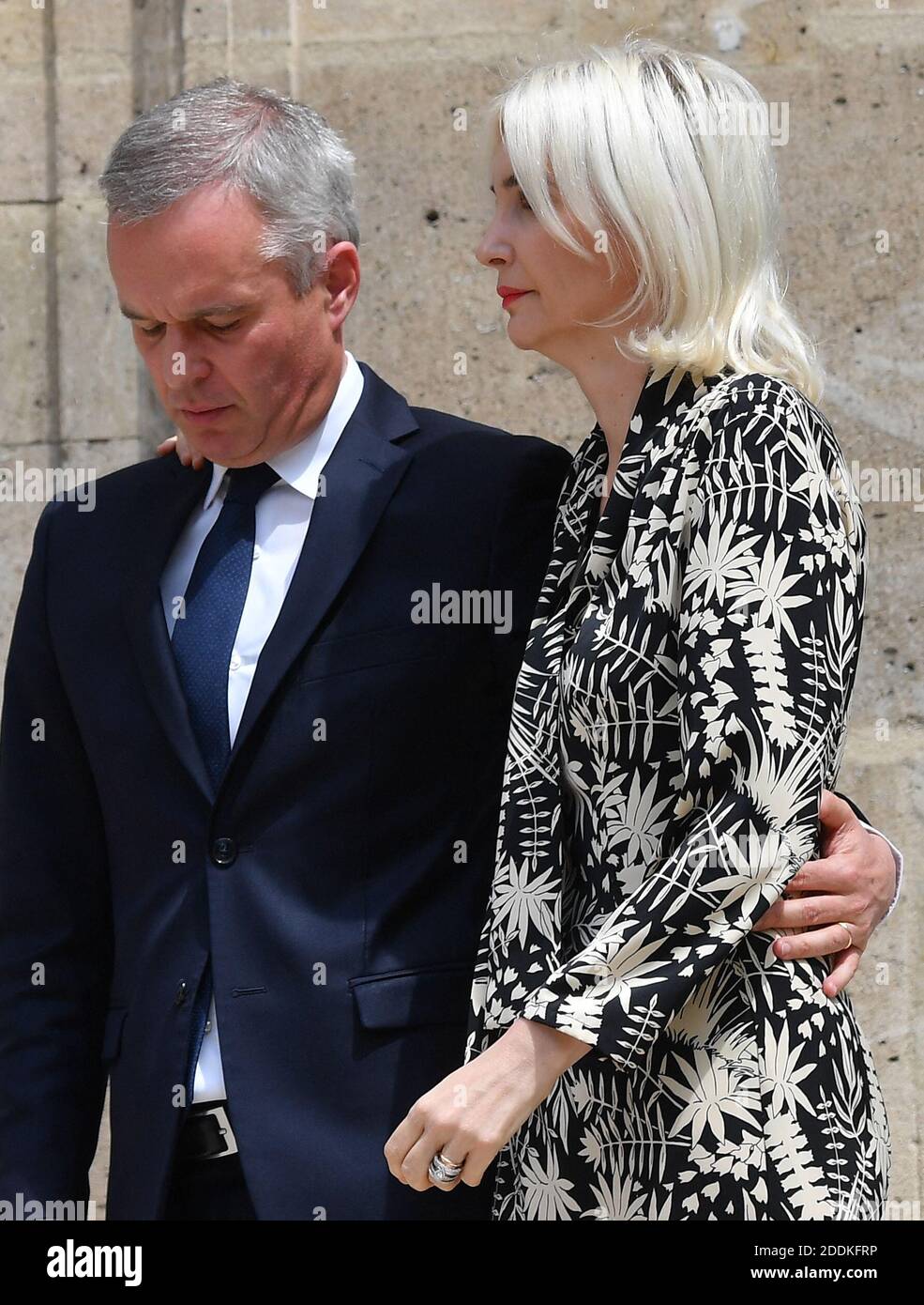 Outgoing French Environment Minister Francois de Rugy and his wife ...