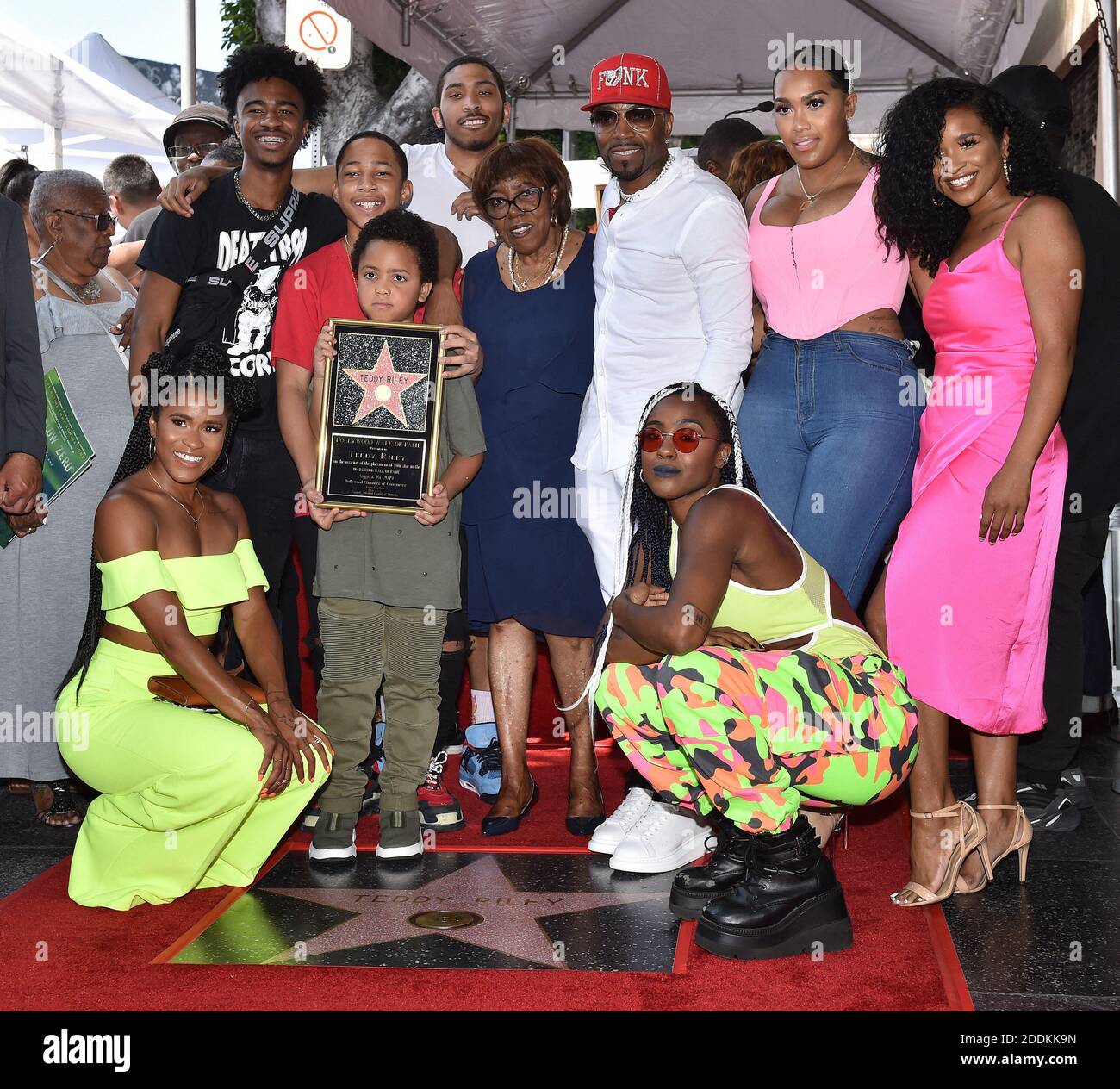 Teddy Riley's family and friends attend the ceremony honoring Teddy ...