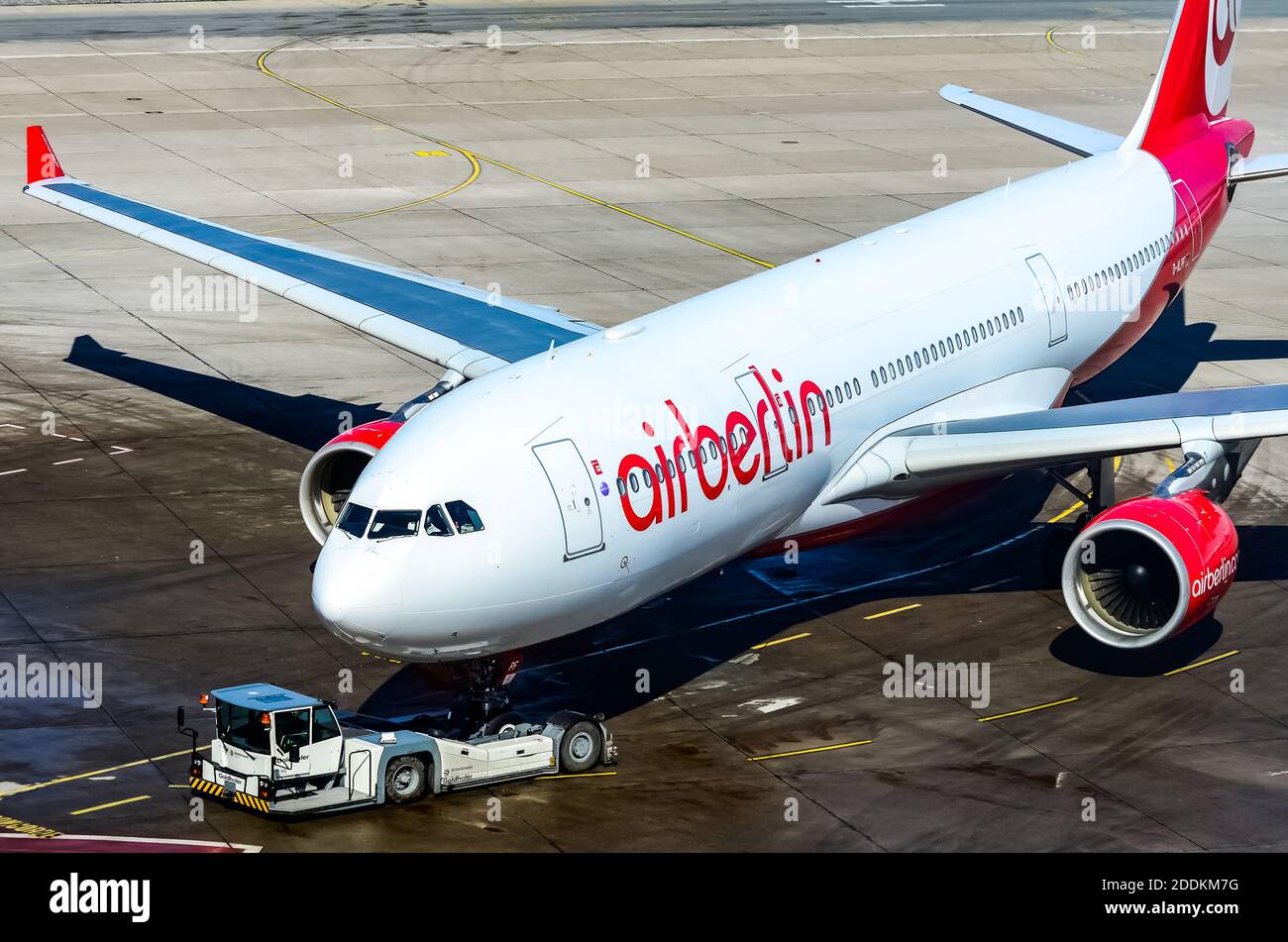 Air Berlin airplane at the Berlin Tegel Airport Stock Photo - Alamy