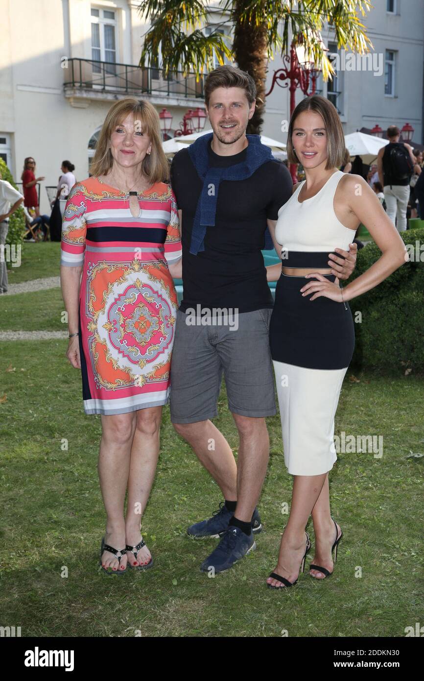 Producer Denise Robert, actors Alexandre Landry and Maripier Morin ...