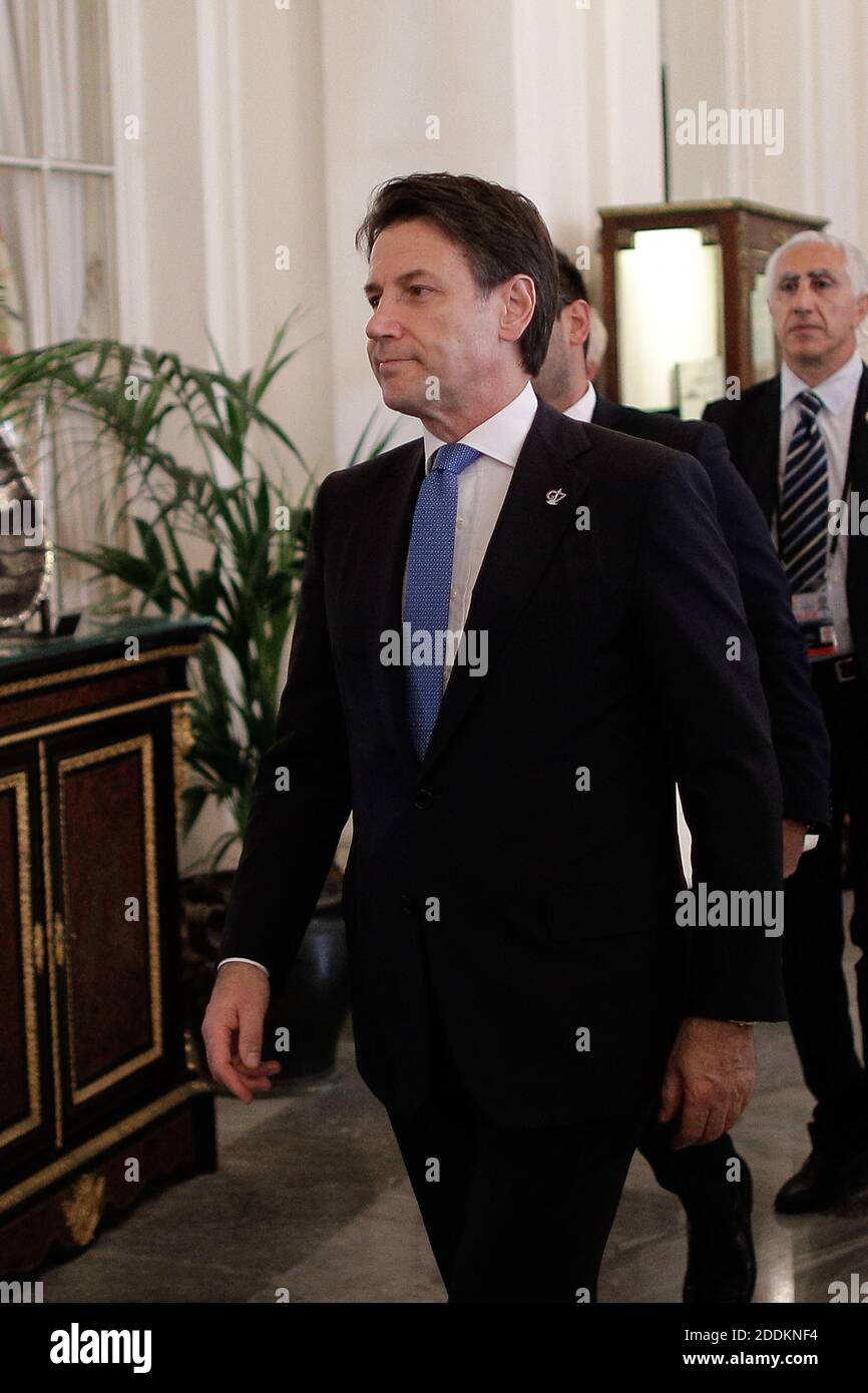 Italian Prime Minister Giuseppe Conte arrives for the EU meeting during ...