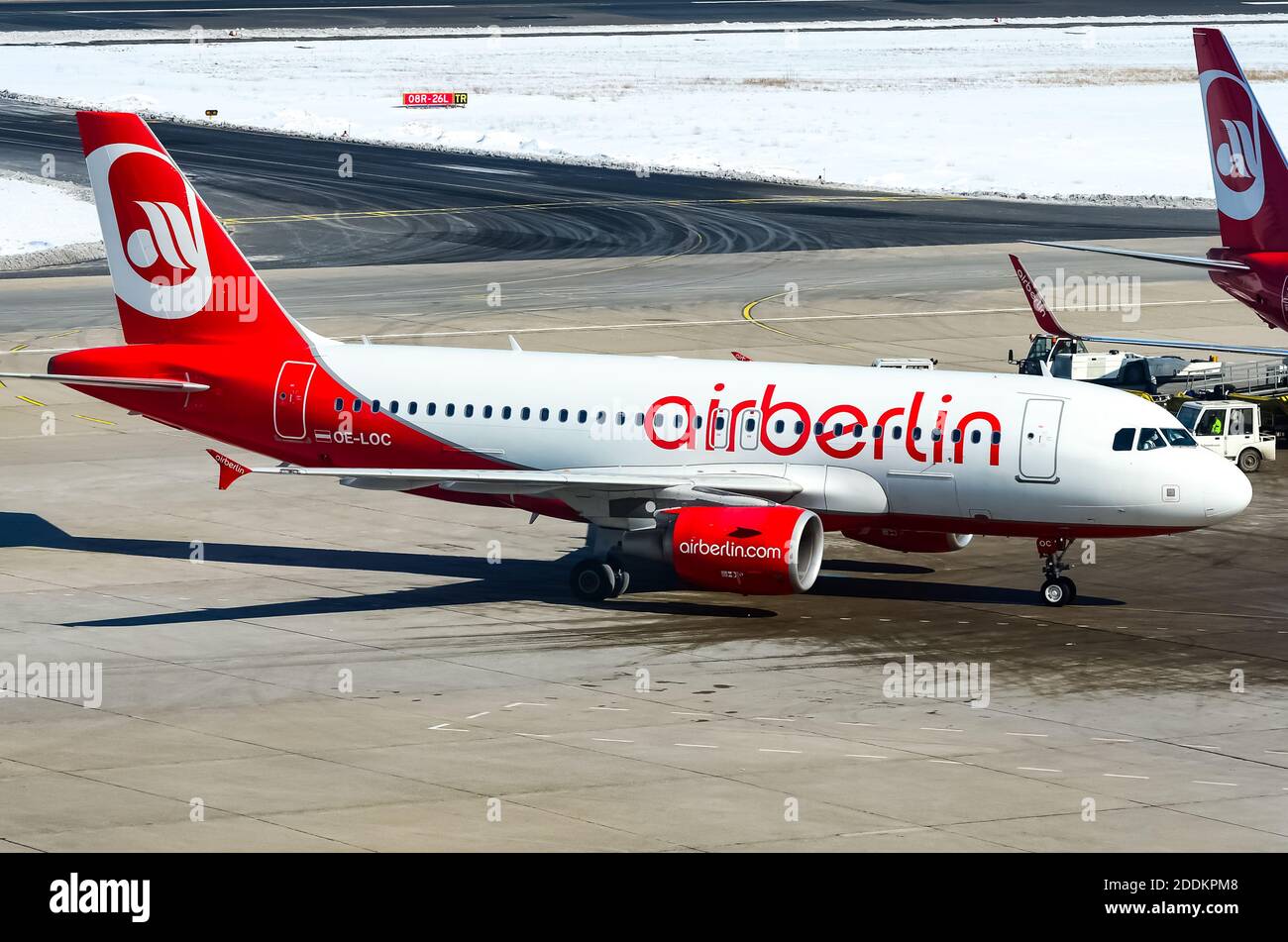 Air Berlin airplane at the Berlin Tegel Airport Stock Photo - Alamy