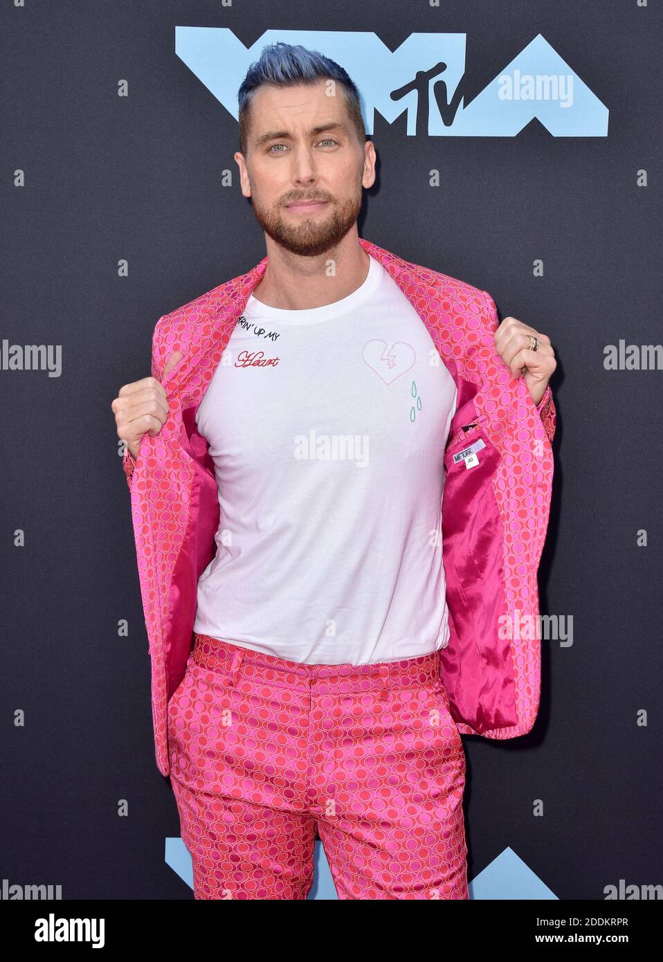 Lance Bass attends the 2019 MTV Video Music Awards at Prudential Center ...