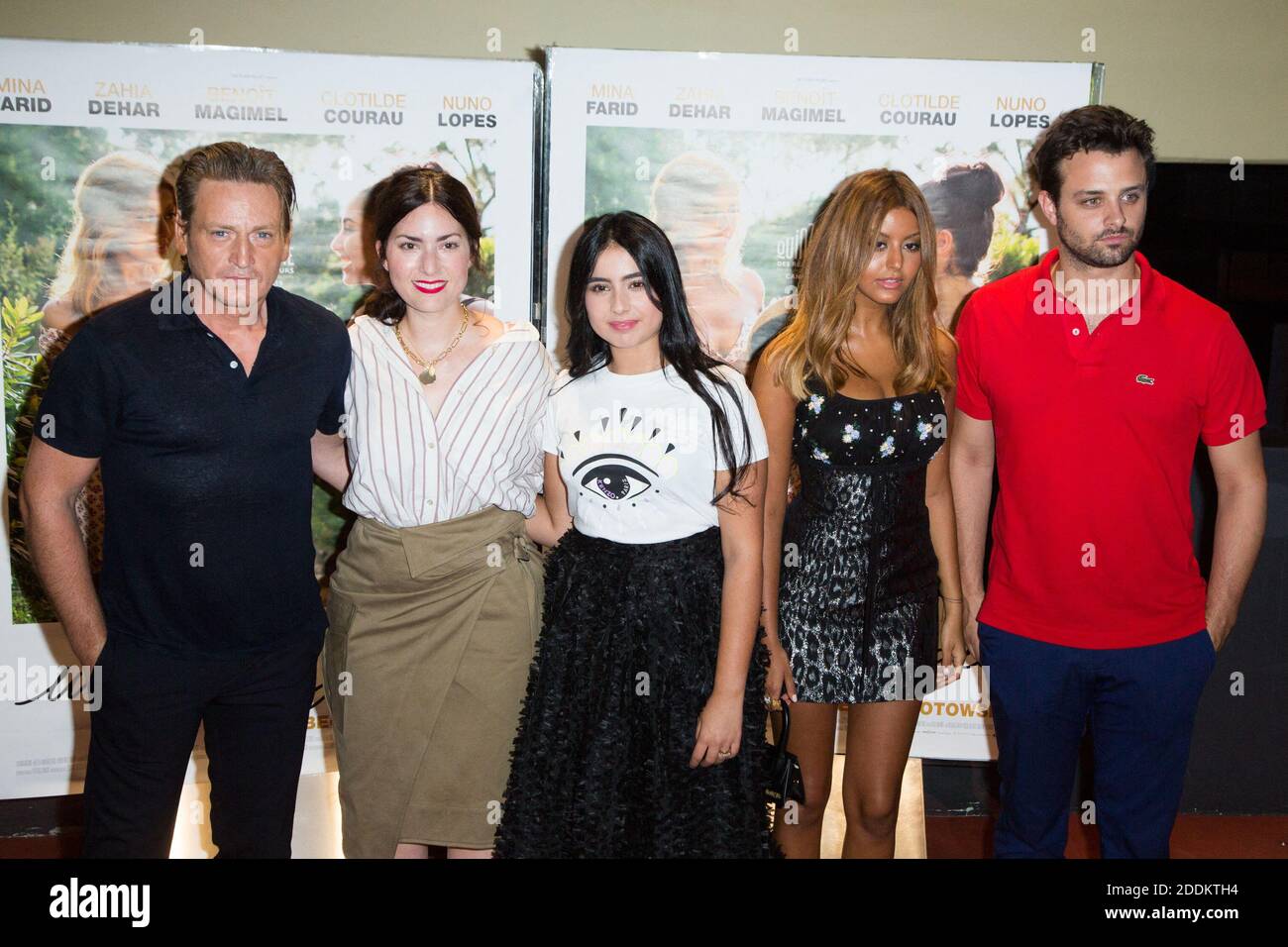 Benoit Magimel, Rebecca Zlotowski, Mina Farid, Zahia Dehar and Henri ...