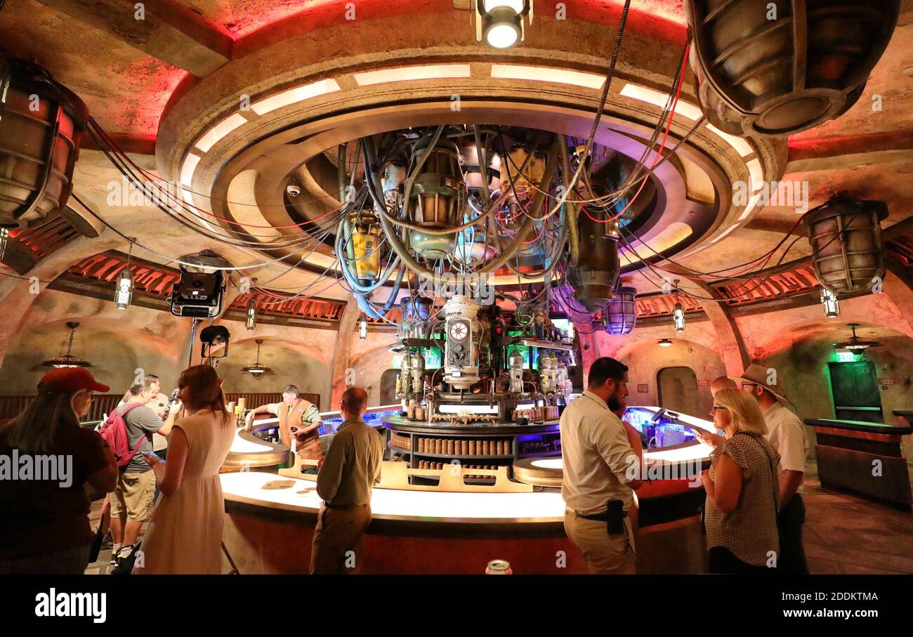 NO FILM, NO VIDEO, NO TV, NO DOCUMENTARY - A view of Oga's Cantina, a ...