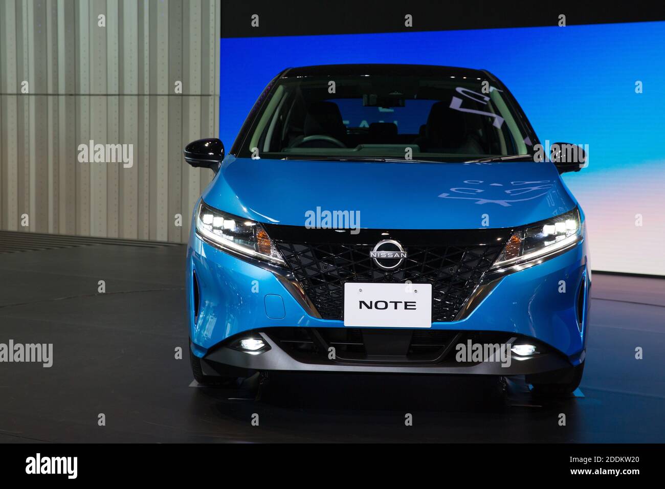 Front view of Nissan Note E-Power 2021 at the Nissan Gallery in Nissan ...