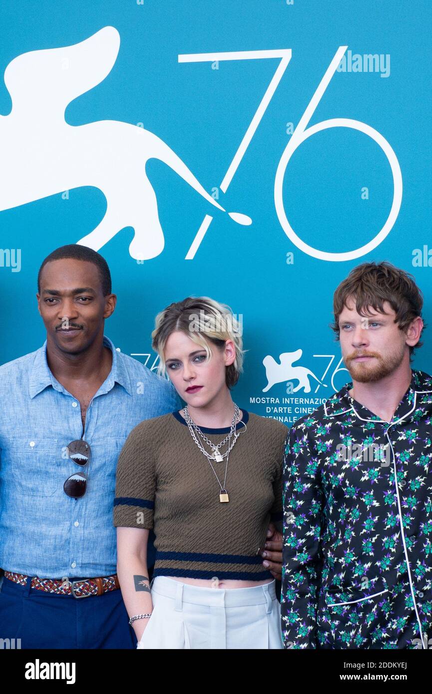 Anthony Mackie, Kristen Stewart and Jack O’Connell attending the Seberg ...