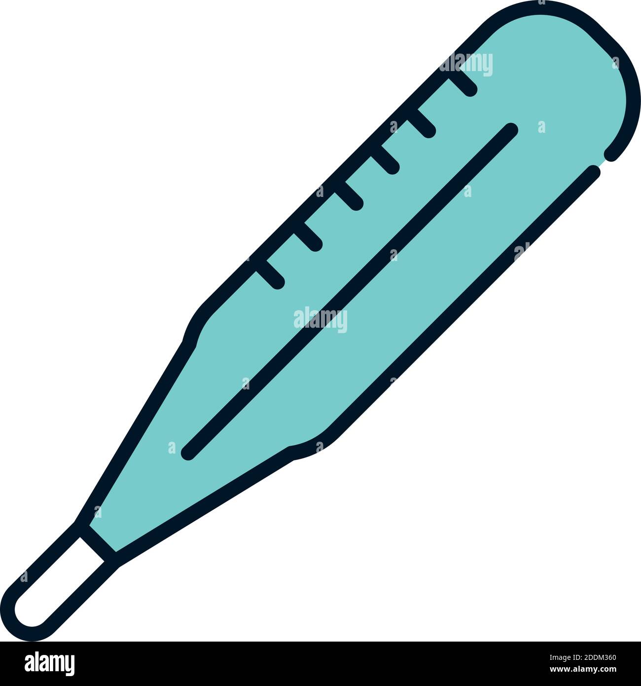 health medical thermometer temperature vector illustration line and ...