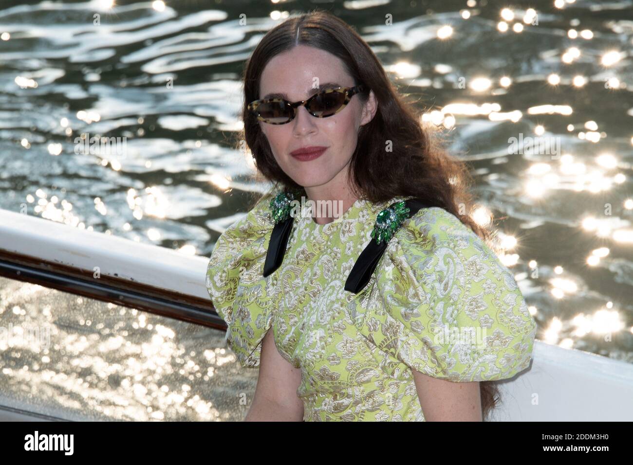 Hailey Gates leaving the MiuMiu event as part of the 76th Venice ...