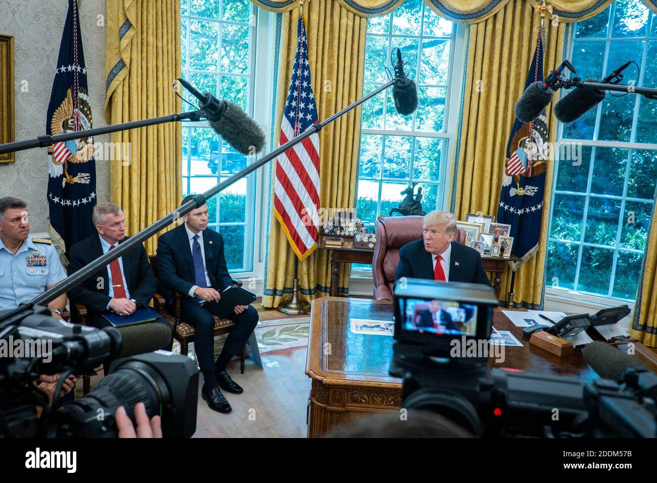 Commandant of the U.S. Coast Guard, Admiral Karl Schultz, Rear Admiral ...