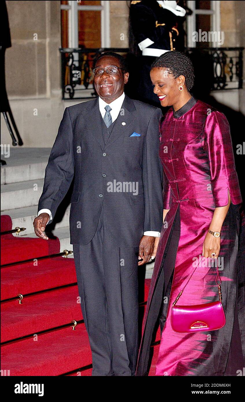 File photo dated February 20, 2003 of Zimbabwean President Robert ...
