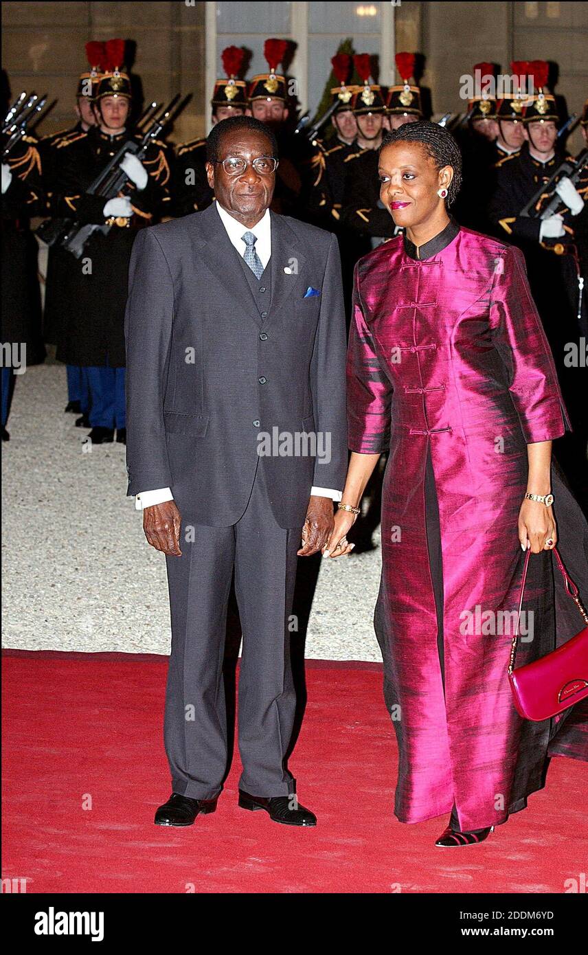 File photo dated February 20, 2003 of Zimbabwean President Robert ...