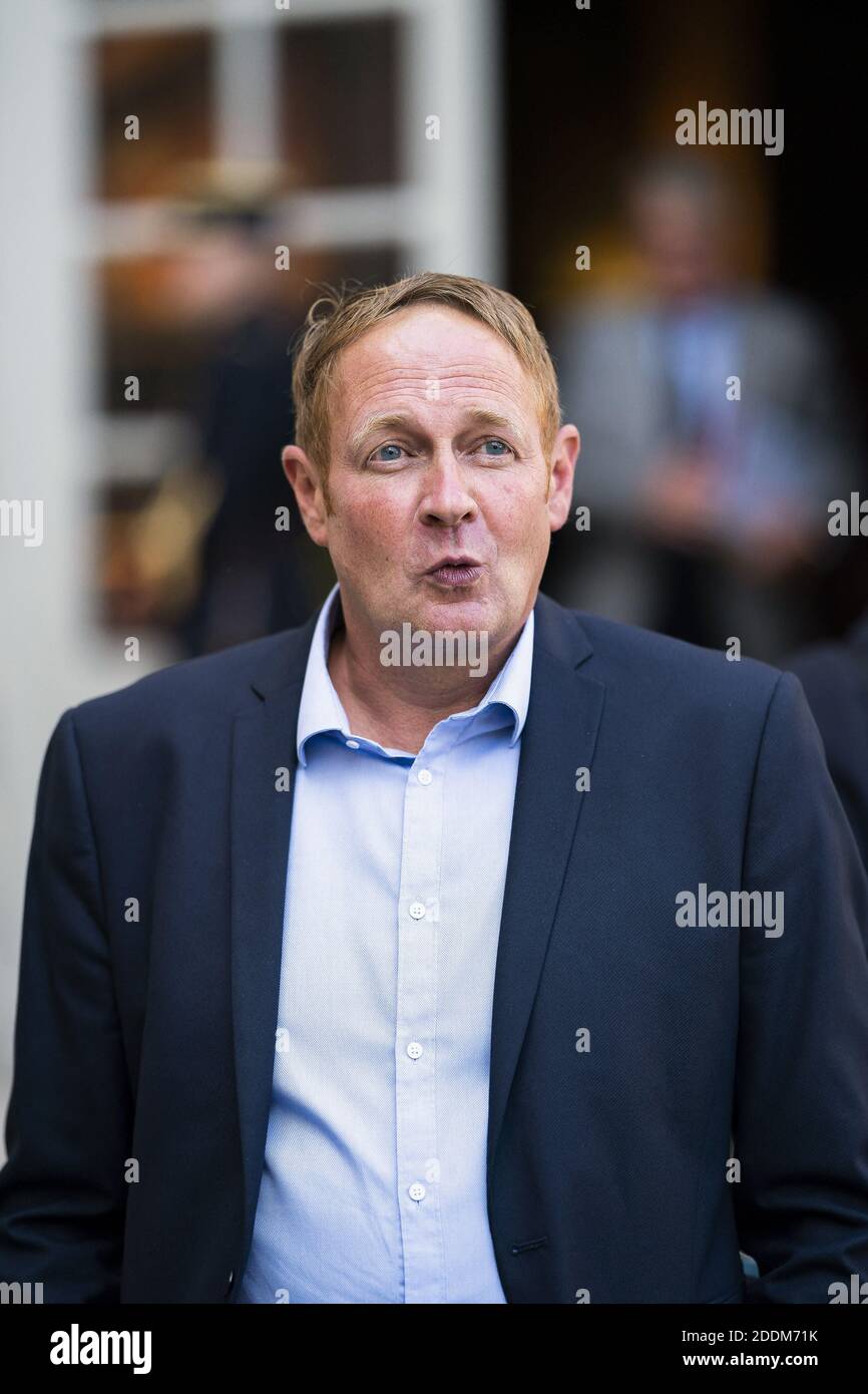 Laurent Escure (UNSA) arrives ahead of a meeting with French Prime ...