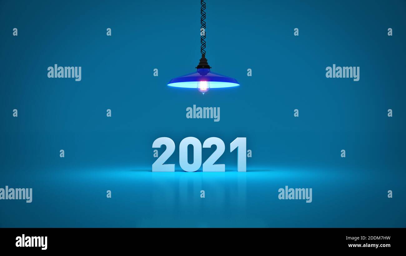 Light bulbs illuminated 2021 hi-res stock photography and images - Alamy