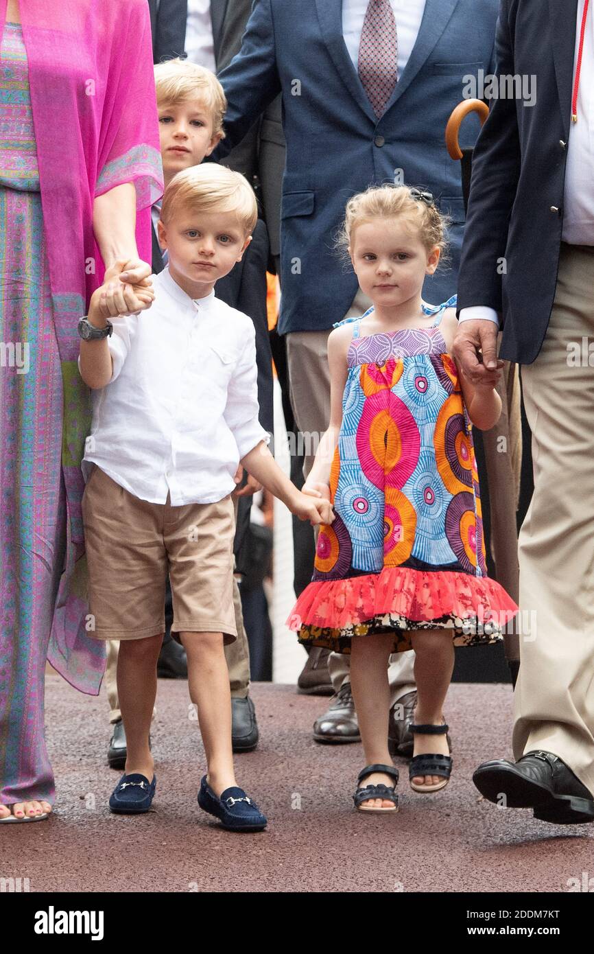 Prince Jacques of Monaco and Princess Gabriella of Monaco attend the ...