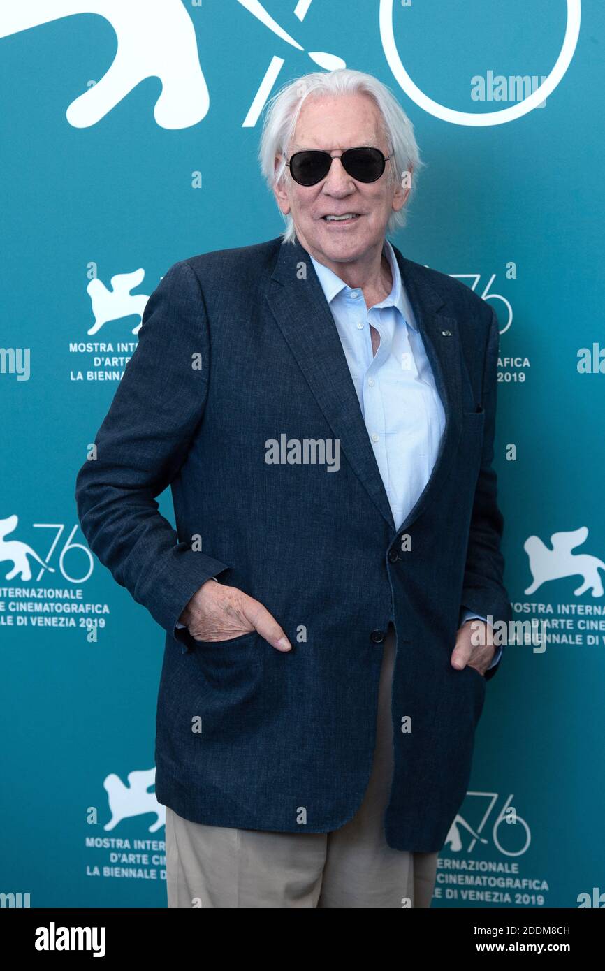 Donald Sutherland attending The Burnt Orange Heresy Photocall as part ...