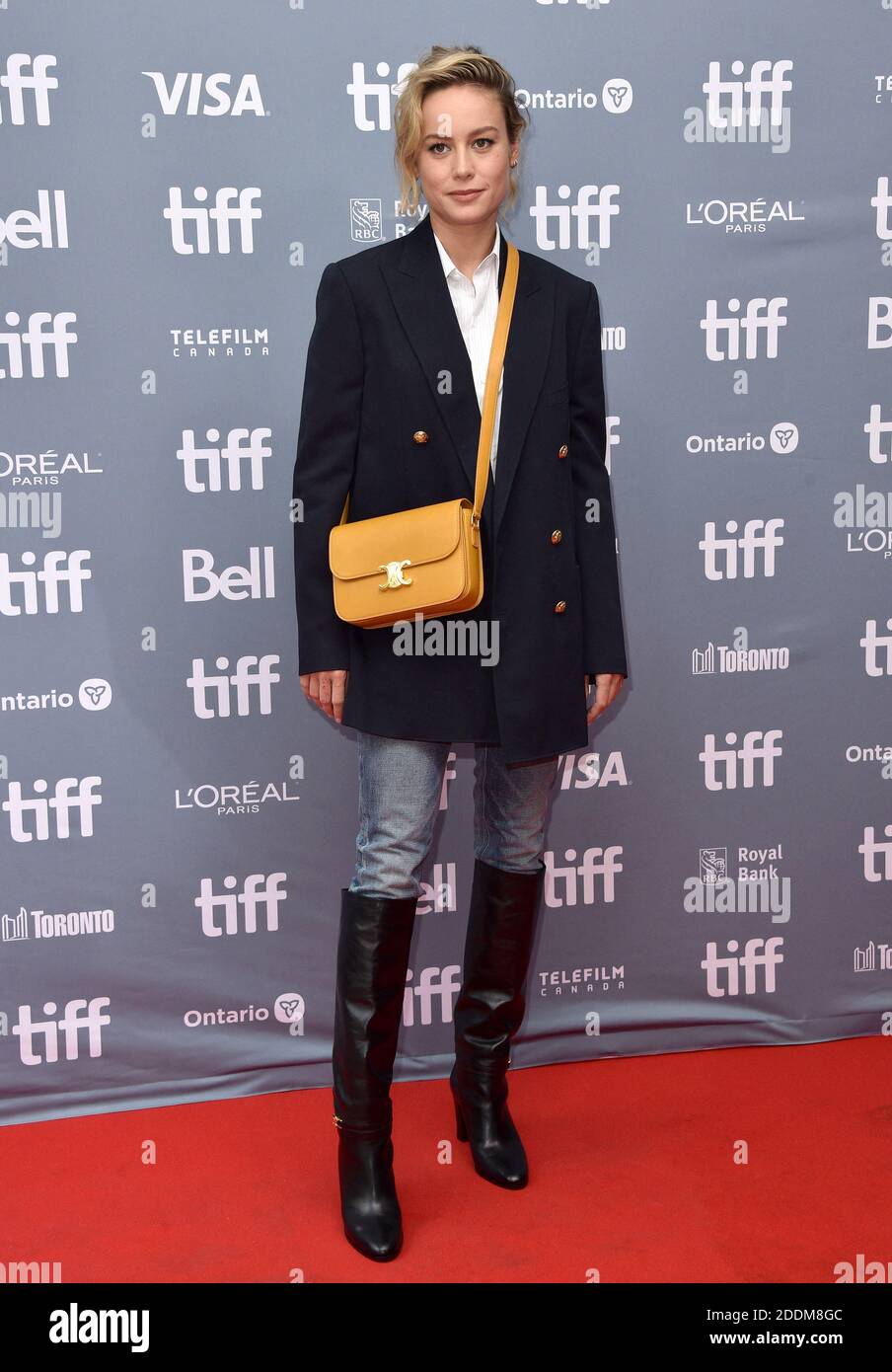 Brie Larson attends the "Just Mercy" press conference during the 2019 ...