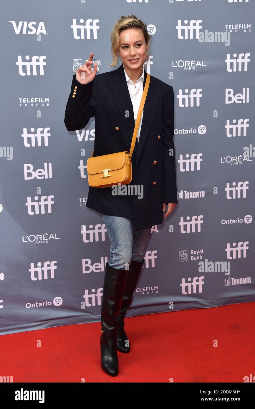 Brie Larson attends the "Just Mercy" press conference during the 2019 ...