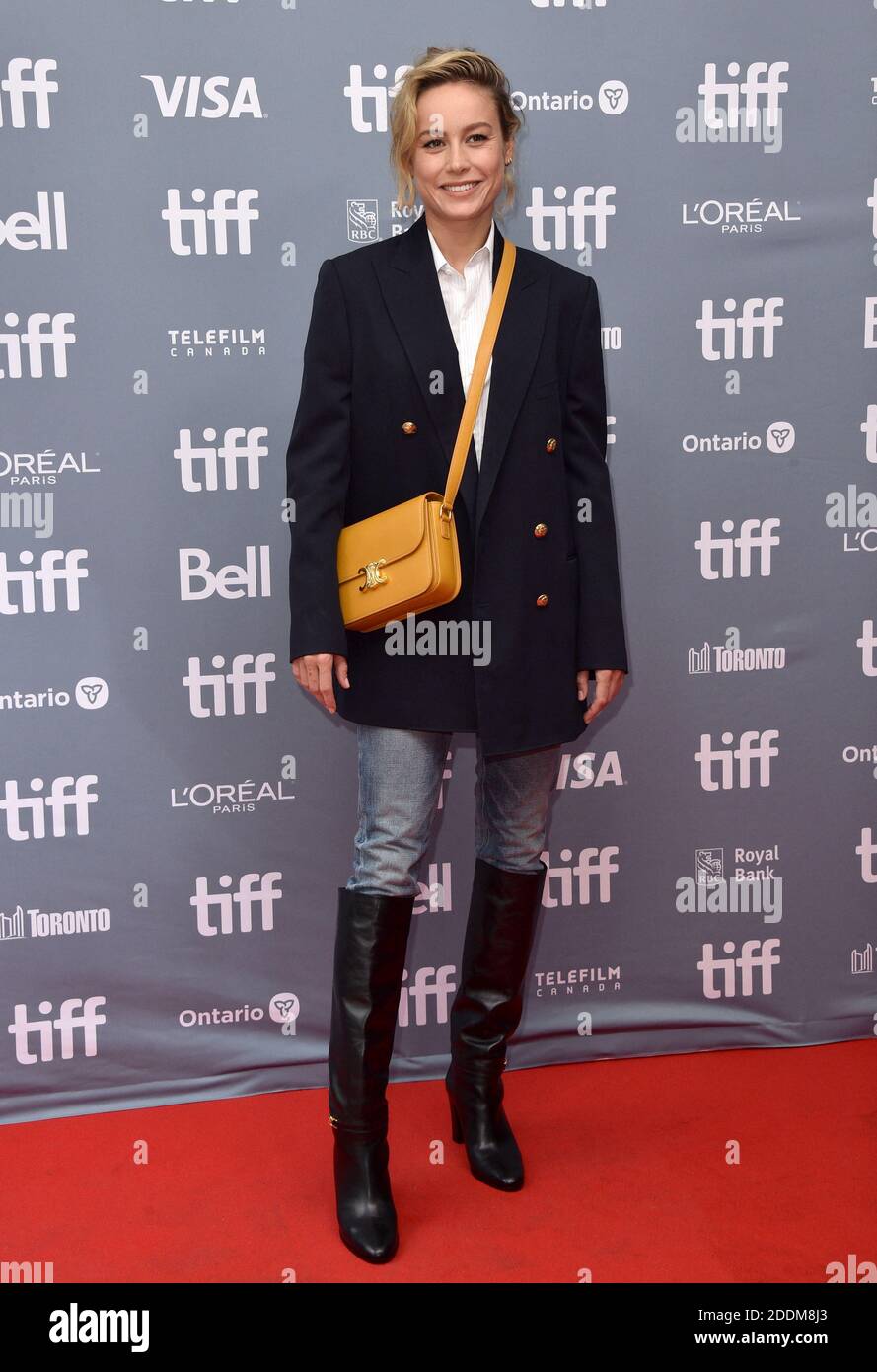 Brie Larson attends the "Just Mercy" press conference during the 2019 ...