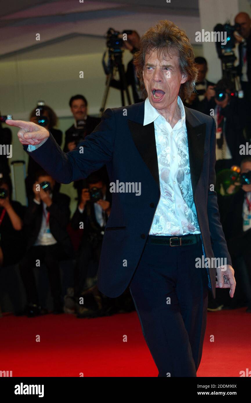 Mick Jagger attending The Burnt Orange Heresy Premiere as part of the ...