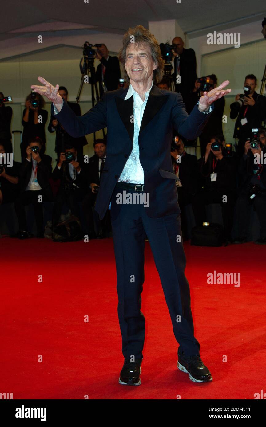 Mick Jagger attending The Burnt Orange Heresy Premiere as part of the ...