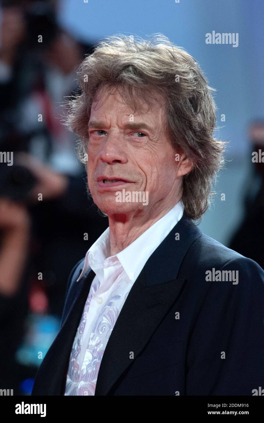 Mick Jagger attending The Burnt Orange Heresy Premiere as part of the ...
