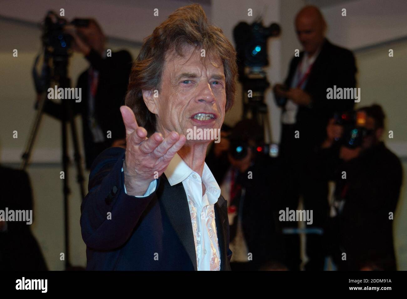 Mick Jagger attending The Burnt Orange Heresy Premiere as part of the ...