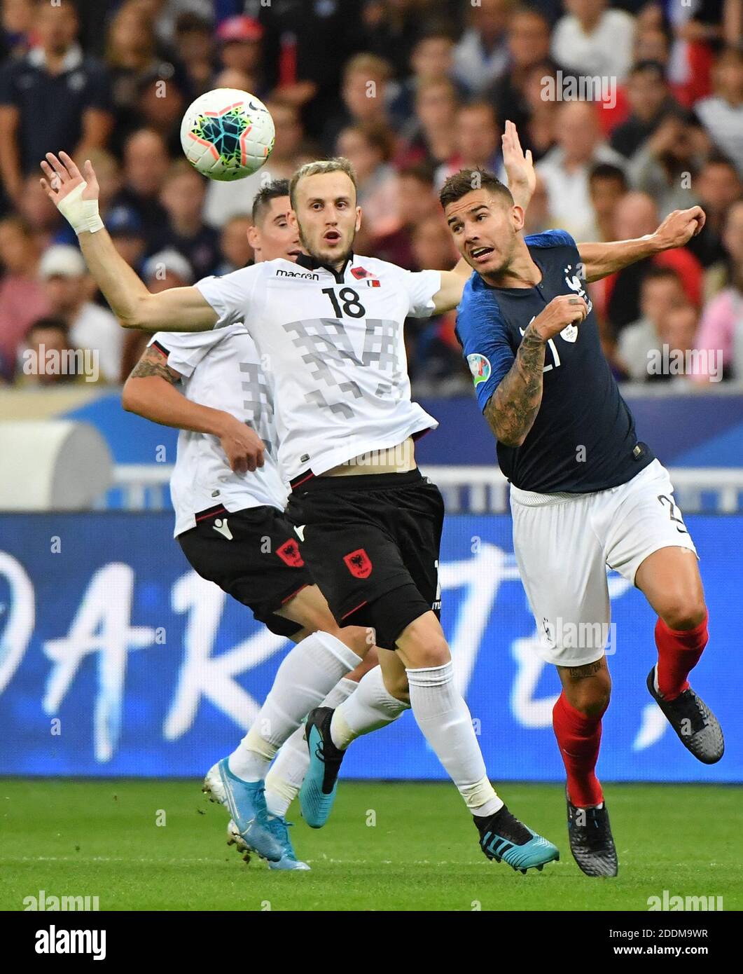 France's Lucas Hernandez during the UEFA Euro 2020 qualifying Group H ...