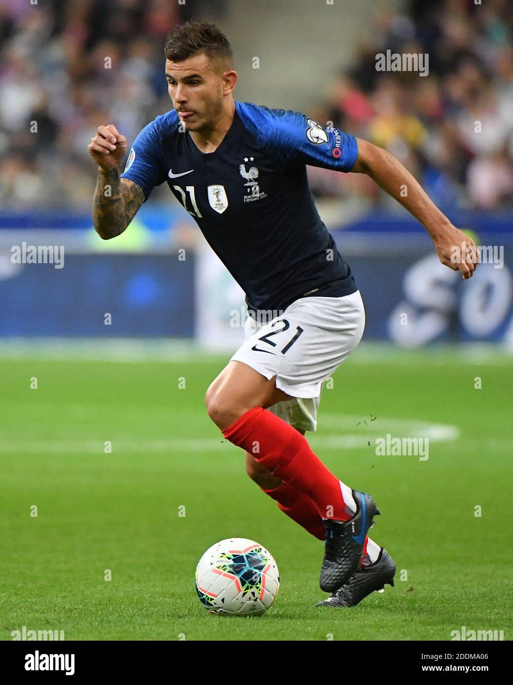 France's Lucas Fernandez during the UEFA Euro 2020 qualifying Group H ...