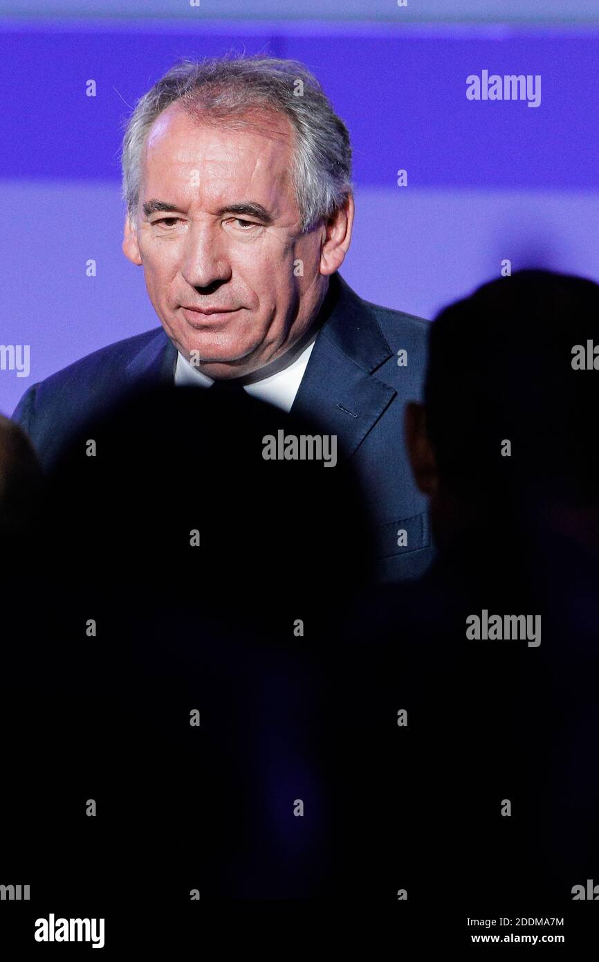 MoDem party president François Bayrou at La Republique En Marche ...