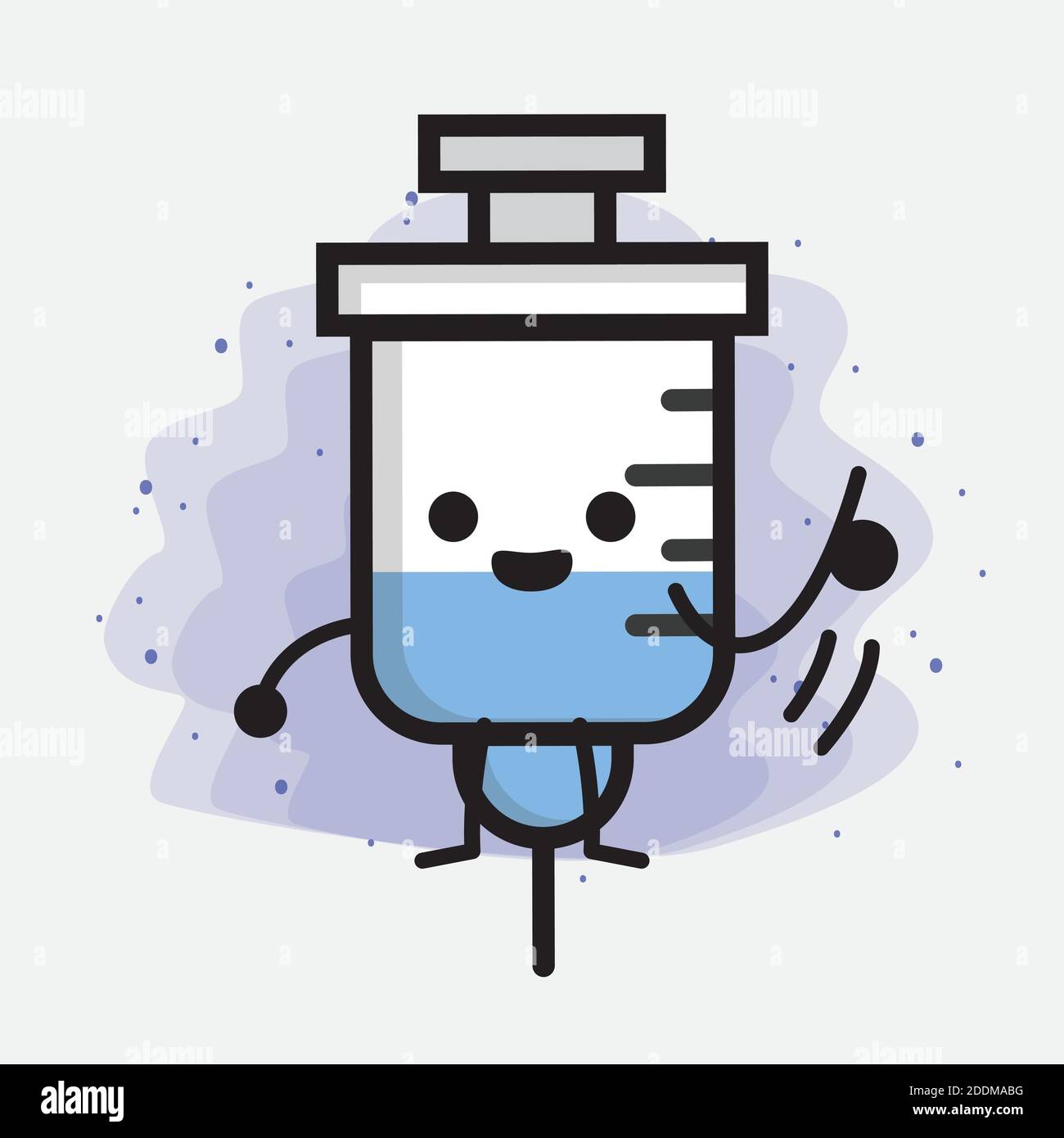 Cute Medical Syringe Vector Icon Illustration Stock Vector Image & Art ...