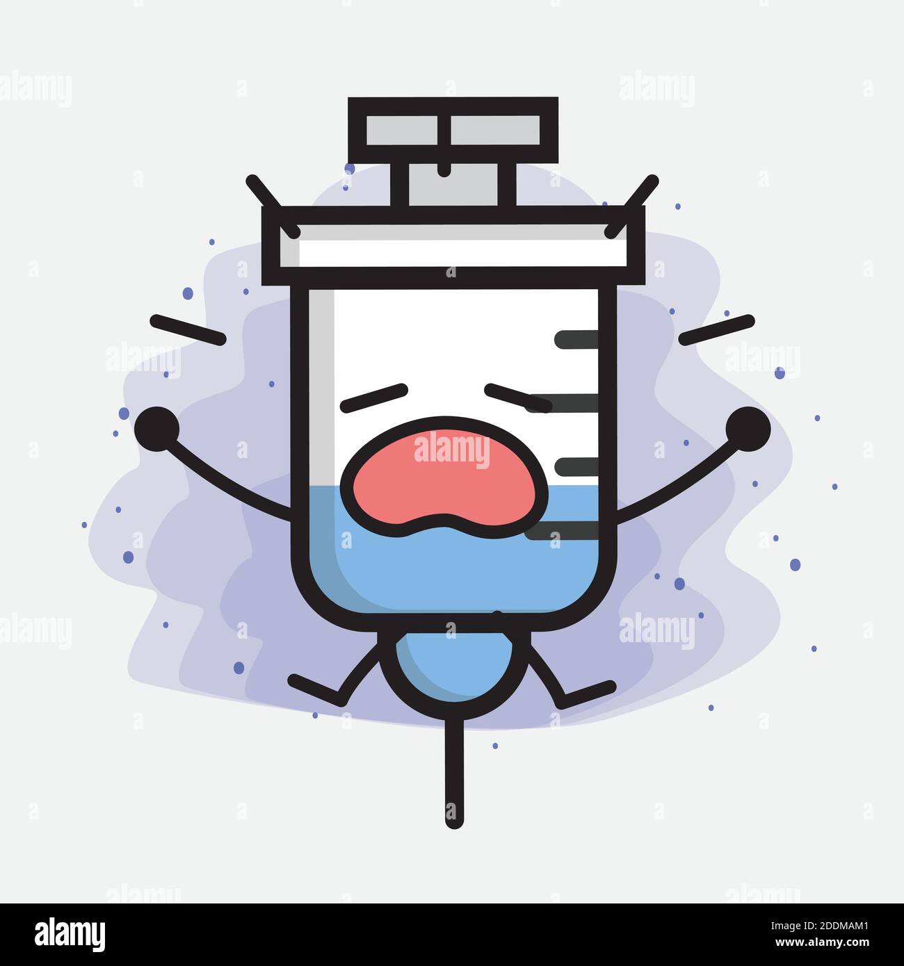 Cute Medical Syringe Vector Icon Illustration Stock Vector Image & Art ...